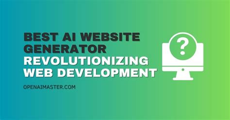 best ai website generator revolutionizing web development