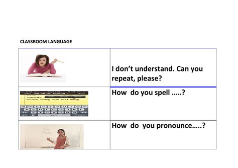 Classroom Language