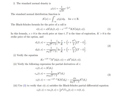 2 The Standard Normal Density Is 2 V21 The