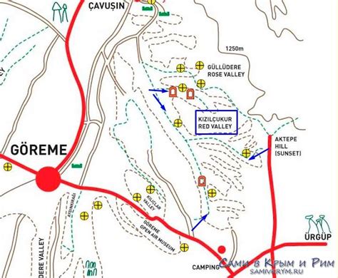 Карта долин каппадокии на русском языке 86 фото