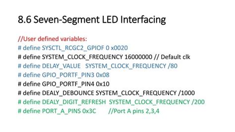 Input Output Interfacing For Led And Switch Pptx