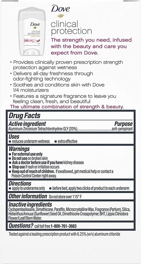 Dove Clinical Protection Anti Perspirant Deodorant Solid Revive 17oz