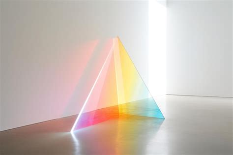 Premium Photo Light Refracted Through A Prism Creating A Spectrum On