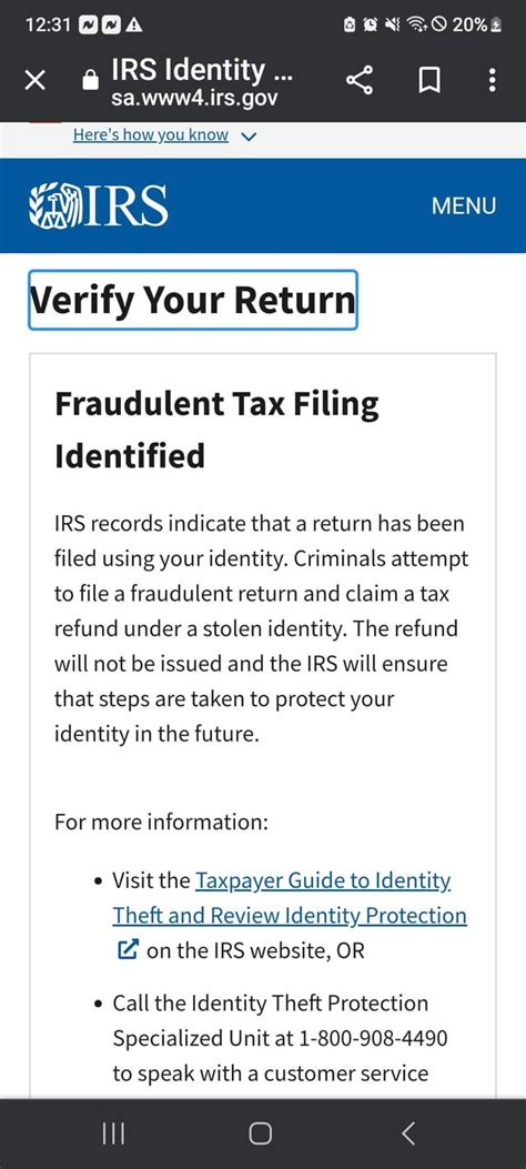 Help Has Anyone Ever Had This Issue And What Did You Have To Do Call Or Verify In Person R Irs