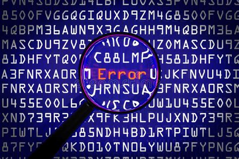 Magnifying Glass Searching The Word Virus On Dark Blue Computer Screen