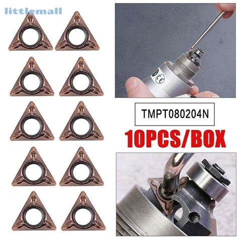 Llma คุณภาพสูงสุด 10 ชิ้น Tmpt080204n สําหรับนิวเมติกเครื่องลบมุมส่วนคาร์ไบด์เปลี่ยนแทรก