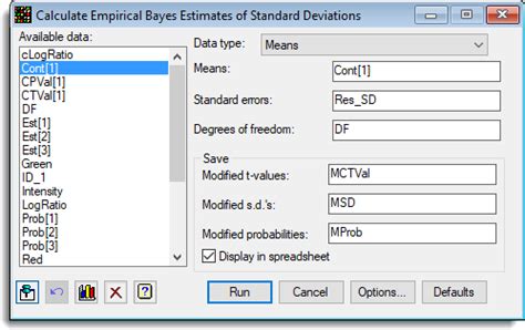 Two Channel Microarray Example Genstat Knowledge Base