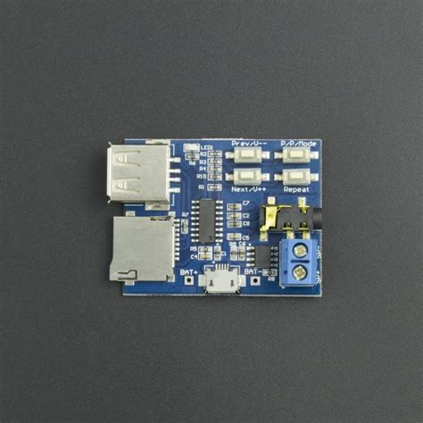 Módulo Reproductor MP3 con Lector MicroSD y USB