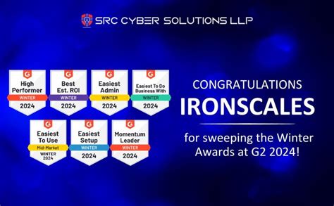 Ironscales Wins G2 Badges Src Cyber Solutions Llp Posted On The Topic Linkedin