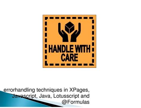 Error Handling In Xpages Ppt