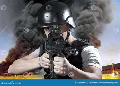 Person Explosion In An Industry Stock Photo Image Of Assault Protect 23714608