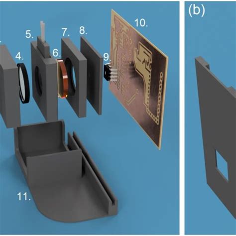 A Exploded View Of Detector Assembly Showing Led 1 Retaining