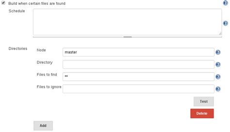 Jenkins Files Found Trigger
