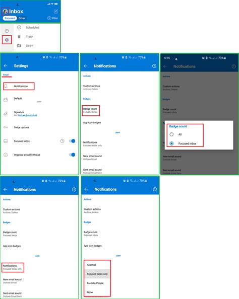 The Android Outlook App Does Not Indicate The Number Of Received