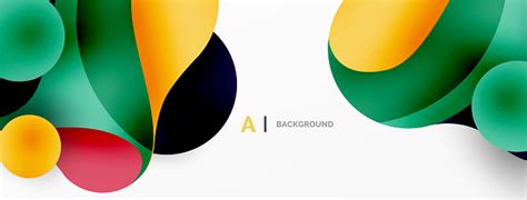 흐르는 기하학적 모양은 미니멀리스트 추상적 인 배경입니다 둥근 모양과 원 Ai 기술 블록 체인 통신 5g 과학 비즈니스의 개념을