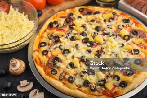 재료와 이탈리아 피자 요리 책 수제 조리법 레스토랑 사업 수평 프레임 고기에 대한 스톡 사진 및 기타 이미지 고기 마르가리타 메뉴판 Istock