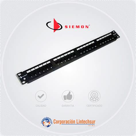 PATCH PANEL DE 24 PUERTOS CAT6A Corporación Lintech Sur