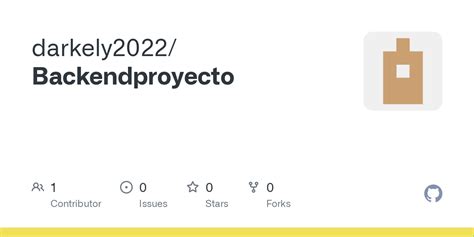 GitHub Darkely Backendproyecto