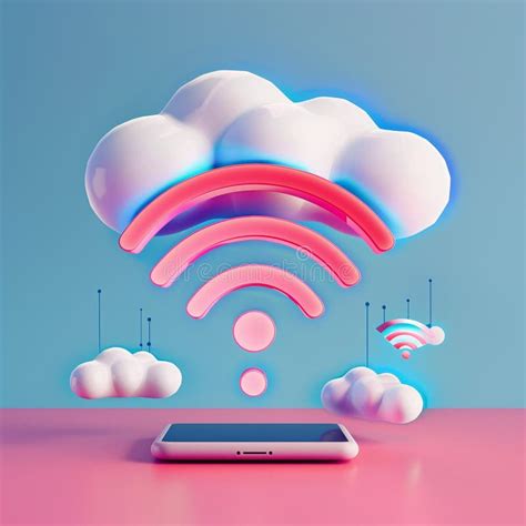 Communication Wi Fi And 5g Connection Elements Background Stock Photo Image Of Internet Sign