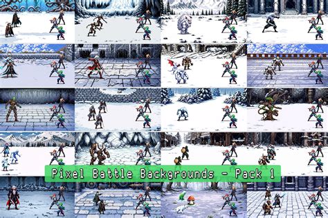 Pixel Battle Backgrounds Pack 1 2d Environments Unity Asset Store