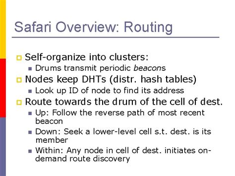 Selforganizing Hierarchical Routing For Scalable Ad Hoc Networking