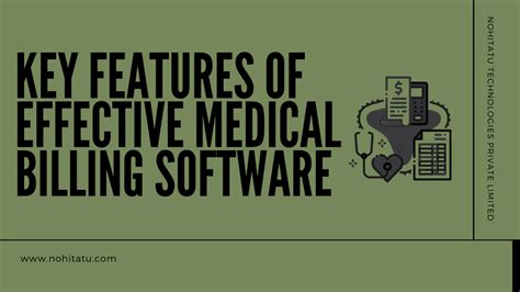Key Features Of Effective Medical Billing Software