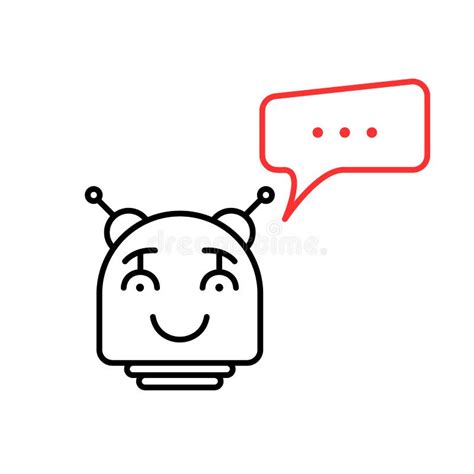 Chatbot Logo Messenger Ai Robot Icon Stock Vector Illustration Of