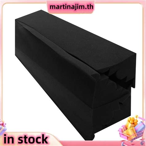 4 ชิ ้ น 12 X 12 X 48 ซม โฟมกันเสียงอะคูสติกสารหน ่ วงไฟเบสกับดักการ