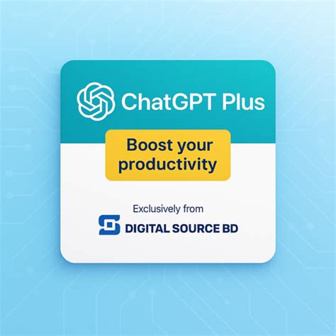 Chatgpt Plus Subscription Digital Source Bd