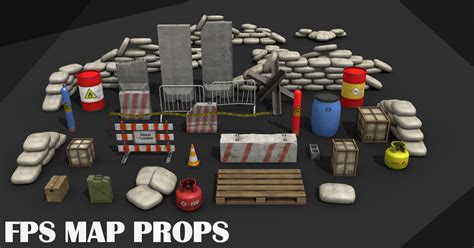 Fps Map Props 3d Props Unity Asset Store