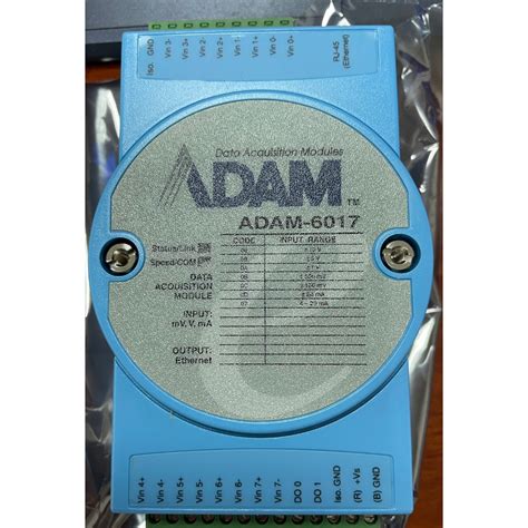 研華科技advantech Adam 6017 8ai 2do Iot Modbus 乙太網遠端i O類比輸入 有拆封 蝦皮購物