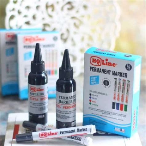 Jual Refil Isi Tinta Spidol Permanen Hq Line 100 Ml Di Seller Goshen