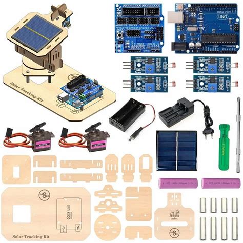 Sunrobotics Arduino Based Dual Axis Smart Solar Tracker Diy Stem Educational Learning Kit At