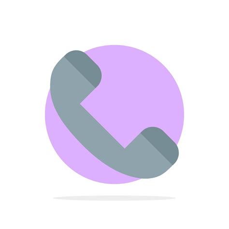 Call Contact Phone Telephone Abstract Circle Background Flat Color Icon 18016600 Vector Art At