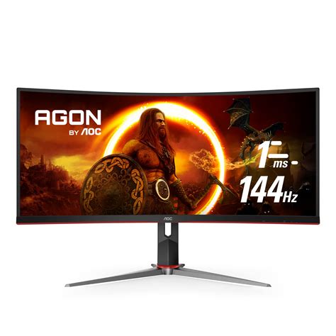 Buy AOC CU G X Curved Frameless Immersive Gaming Monitor UltraWide QHD X VA Panel