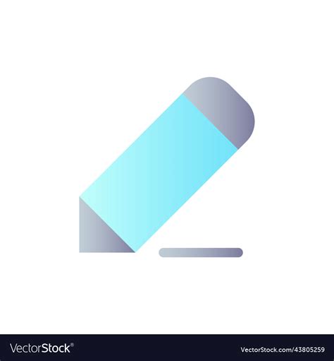Pencil Flat Gradient Color Ui Icon Royalty Free Vector Image