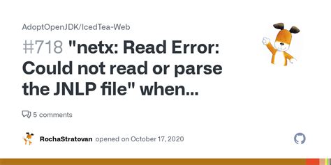Netx Read Error Could Not Read Or Parse The Jnlp File When Trying To Start Jnlp From Web Url