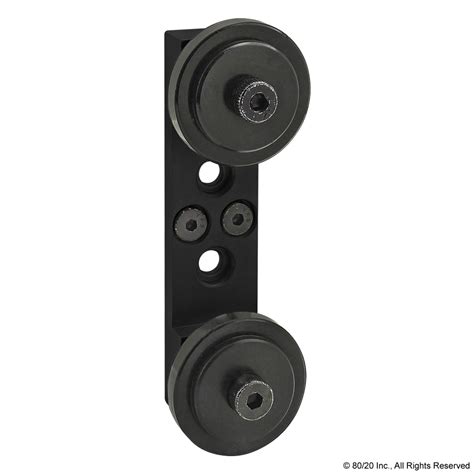 2753 Black 10 Series Dual Roller Wheel Bracket Assembly Cpi Automation