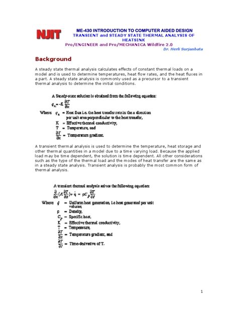Pdf Transient And Steady State Thermal Analysis Wildfire Dokumentips
