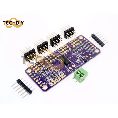 โมดูลเซอร์โวไดร์เวอร์ pwm pca9685 16 ช่อง 12 บิต i2c สําหรับ raspberry