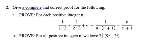 Solved Give A Complete And Correct Proof For The Chegg