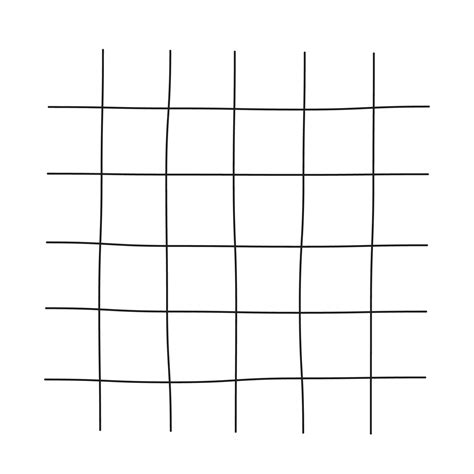 Hand Drawn Grid Black Crossing Lines Design Element Illustration
