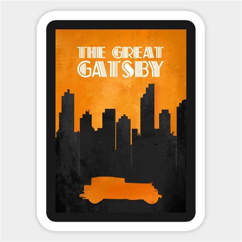 The Great Gatsby Minimal Movie Film Fanart Alternative Sticker Fan