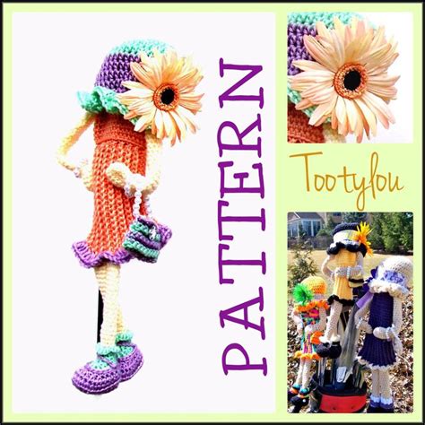 Crochet Lady Golf Club Cover Pattern English Only Golf Driver Cover