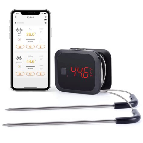 INKBIRD IBT-2X цифровой беспроводной термометр для мяса, двойные зонды ...