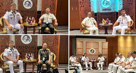 ឧត្តមនាវីឯក ទៀ សុខា ជួបសម្តែងការគួរសម ជាមួយមេបញ្ជាការកងទ័ពជើងទឹក ហ្វីលីពីន ប្រ៊ុយណេ សិង្ហបុរី