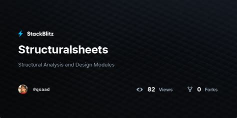 Structuralsheets Stackblitz
