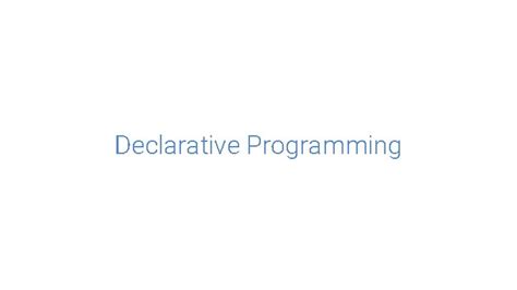 Lecture 23 Sql I Declarative Programming Programming Paradigms