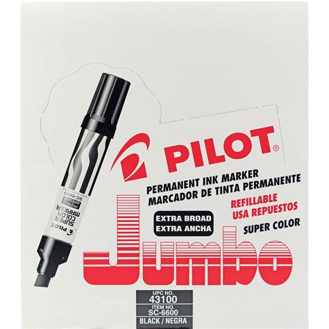 pilot jumbo chisel felt tip permanent markers zerbee