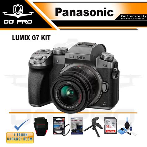 Jual Panasonic Lumix G7 Kit 14 42mm Lens Mirrorless Camera Black